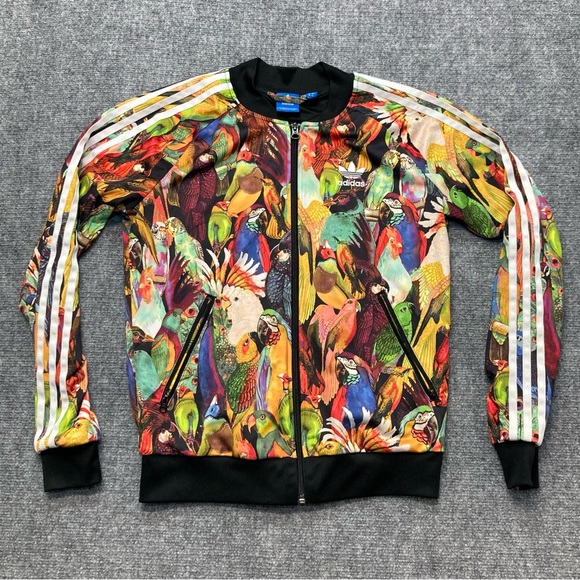 adidas | Jackets & Coats | Adidas X Farm Rio Passaredo Parrot Print ...